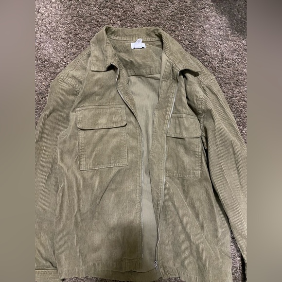 H&M | Jackets & Coats | Mens Hm Green Corduroy Jacket | Poshmark